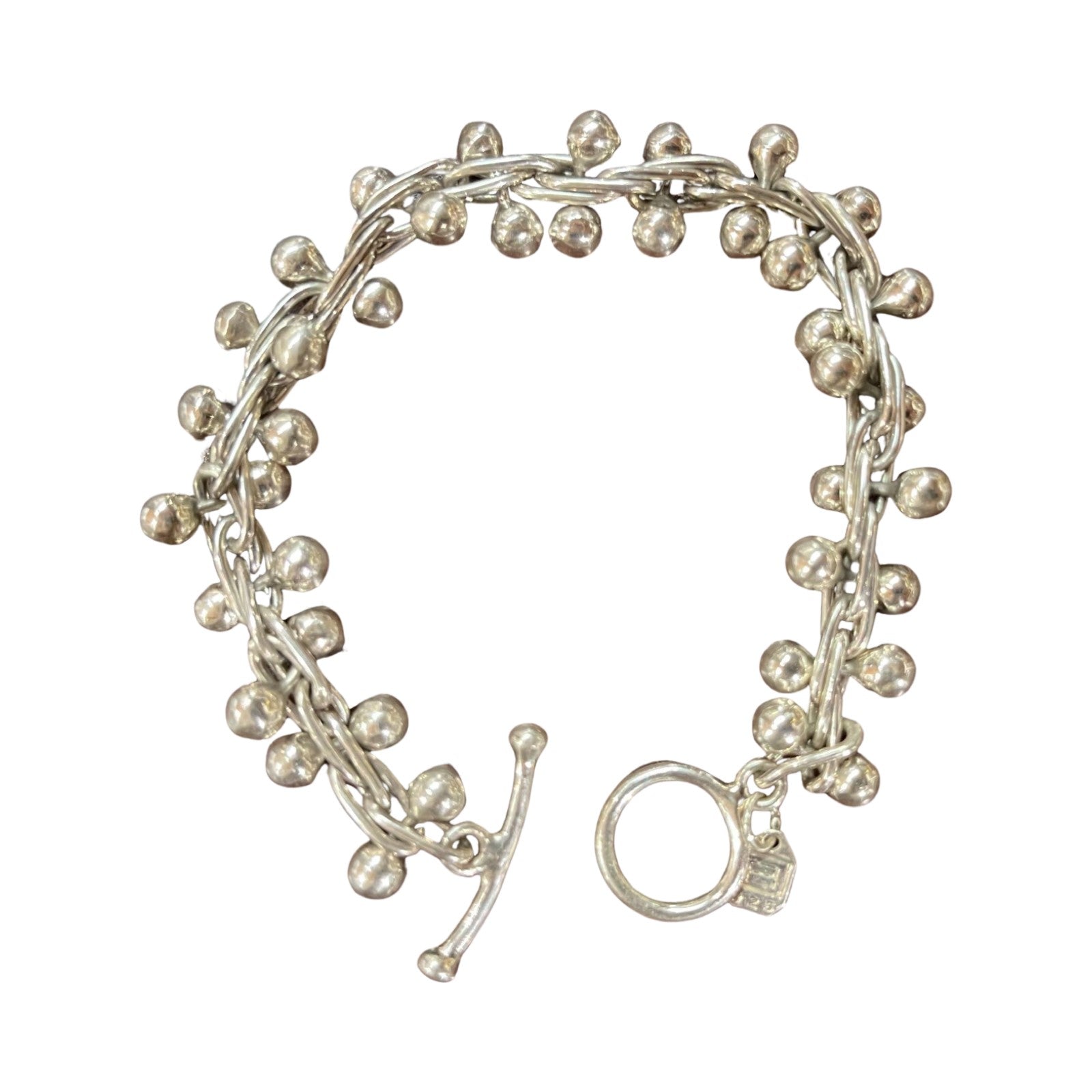 Pat Areias Sterling Silver Caviar Bracelet BR28